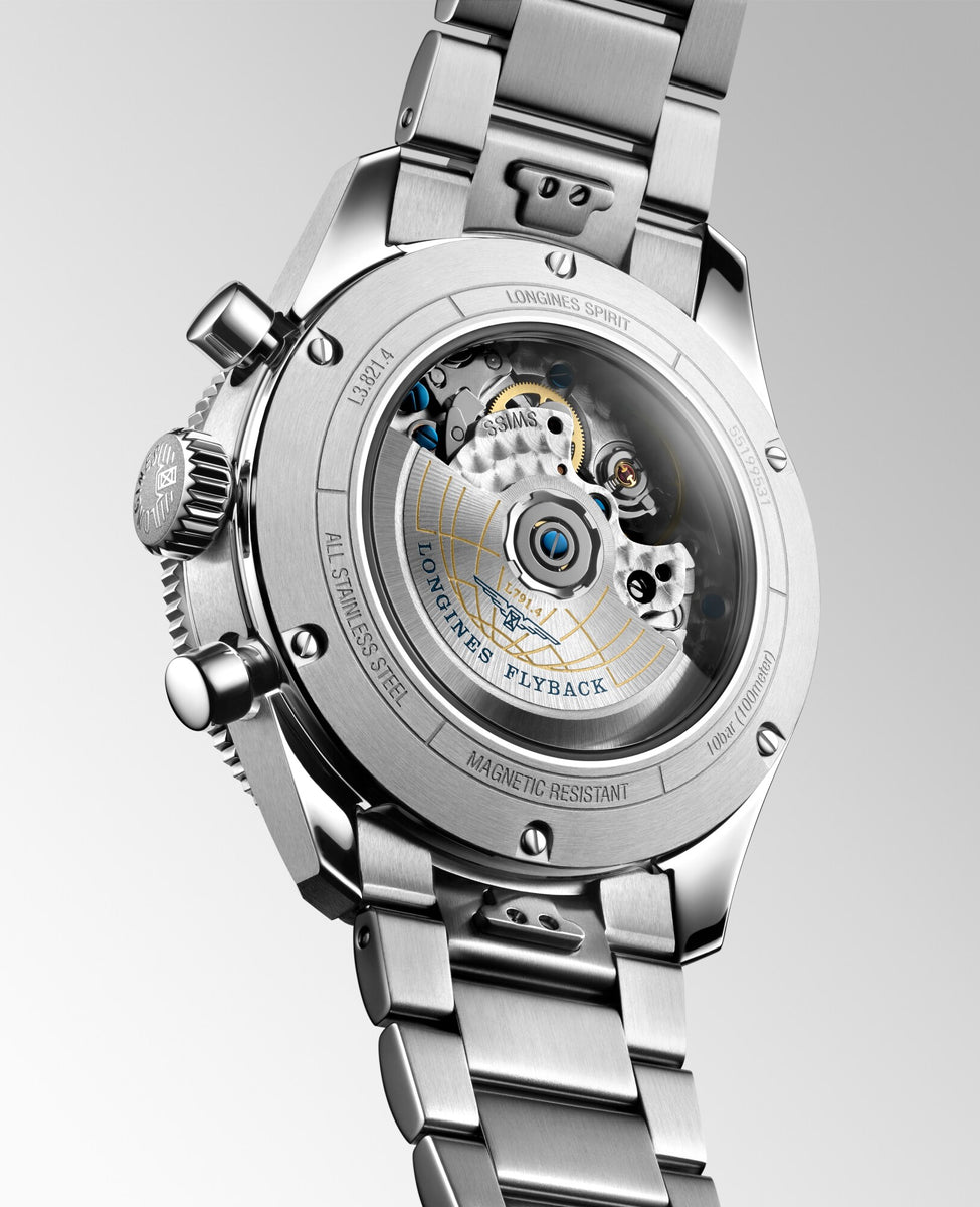 LONGINES SPIRIT FLYBACK, 42 mm, Automatic – Diamonds International Malta